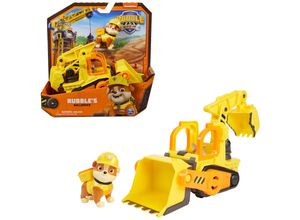 0778988456484 - PAW PATROL Spielfahrzeug Rubble & Crew - Planierraupen-Baufahrzeug mit Rubble-Figur