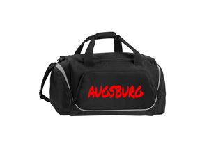 4068859156688 - multifanshop Sporttasche - Augsburg - Textmarker - Druck rot - Tasche