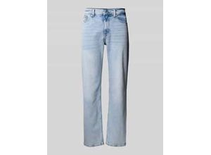 8720638887287 - Slim Fit Jeans aus Baumwoll-Mix mit Label Patch Modell RYAN