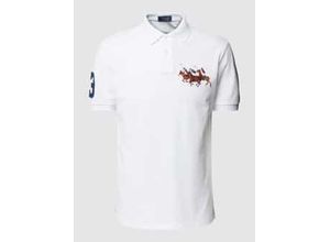 3616414325478 - Custom Slim Fit Poloshirt mit Motiv-Stitching