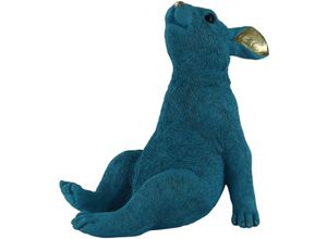 4056422133259 - Dekofigur AM DESIGN Hase Sternengucker blau B295cm H263cm T263cm Polyresin Dekofiguren handgefertigte Osterdekoration