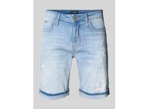 8052136747818 - Skinny Fit Jeansshorts im Destroyed-Look