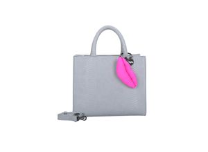 4059065268142 - Henkeltasche BUFFALO Big Boxy Collection Scaled Damen Gr B H T 68cm x 23cm x 26cm grau Polyurethan (PU) unifarben Taschen mit abnehmbarem Schultergurt