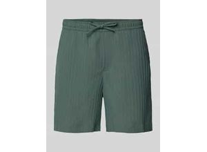 5715671981163 - Regular Fit Shorts mit Strukturmuster Modell JAIDEN MASSIMO