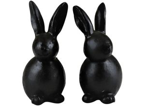 4056422126305 - Dekofigur AM DESIGN Osterhase schwarz B57cm H13cm T8cm Polyresin Dekofiguren Osterdeko in verschiedenen Größen