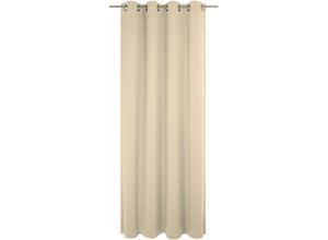 4004567374662 - Vorhang WIRTH Trondheim B beige (natur) Gardinen 185cm Ösen 132cm Polyacryl nach Maß B132cm H185cm