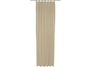 4004567466954 - Vorhang WIRTH Uni Collection light beige Gardinen 405cm Schlaufen 142cm Baumwolle (Bio-Baumwolle) nach Maß B142cm H405cm