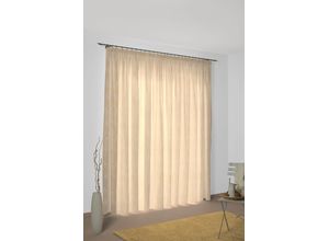 4004567255800 - Vorhang WIRTH Swift Gr 4 beige (creme) Gardinen 225cm Kräuselband 135cm Baumwolle Polyacryl B135cm H225cm