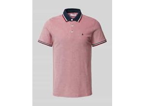 5714494608134 - Slim Fit Poloshirt mit Logo-Stitching Modell PAULOS