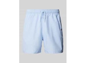 8720638977155 - Regular Fit Badeshorts mit Label Stitching