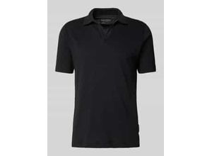 7325869333278 - Regular Fit Poloshirt aus Baumwoll-Leinen-Mix