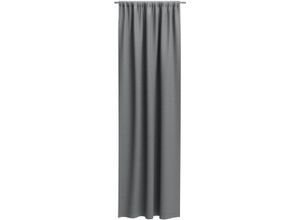 4006470549434 - Vorhang nach Maß NEUTEX FOR YOU SOLERO grau B152cm H195cm Jacquard Obermaterial 100% Polyester Gardinen nach Maß Uni Outdoorvorhang mit leichter Struktur