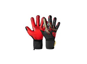 4060485567135 - Torwarthandschuhe REUSCH Attrakt Gold X GluePrint Damen Gr 105 bunt (silberfarben rot) 3% Polyamid 4% Polyurethan 59% Elastodien 34% Polyester mehrfarbig Handschuhe mit Evolution Negative Cut