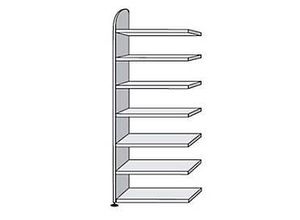 4044917421363 - Büroregal Dante® Regalfeld H 2600 x B 800 mm ohne Rückwand weiß