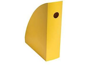 9002492182081 - Stehsammler BEE BLUE Pen Cube für Dokumente im Format A4+ mit Griffloch Kunststoff safrangelb 6 Stück