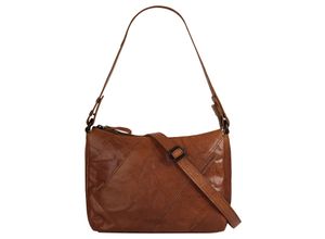 8718749082080 - Umhängetasche SPIKES & SPARROW Damen Gr B H T 27cm x 20cm x 10cm onesize braun (cognac) Leder vintage Taschen echt Leder