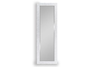 4251820303208 - Dekospiegel MIRRORS AND MORE Vicky Spiegel Gr B H T 50 cm x 150 cm x 2 cm bunt (weiß silberfarben) Dekospiegel Ganzkörperspiegel Wandspiegel