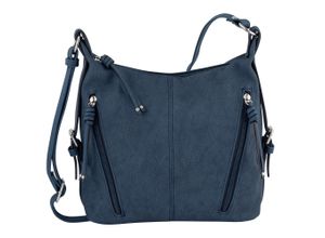 4251234474471 - Umhängetasche TOM TAILOR CAIA Cross bag M Damen Gr B H T 26cm x 26cm x 12cm blau (dunkelblau) Lederimitat Polyurethan (PU) Taschen mit schönen Details