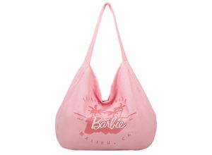 4059065273818 - Schultertasche FRITZI AUS PREUSSEN Easy Hobo Limited Barbie Damen Gr B H T 48cm x 43cm x 15cm pink Baumwollmischung bedruckt Taschen mit dekorativem Barbie-Print