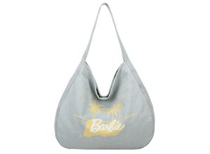 4059065273801 - Schultertasche FRITZI AUS PREUSSEN Easy Hobo Limited Barbie Damen Gr B H T 48cm x 43cm x 15cm blau Baumwollmischung bedruckt Taschen mit dekorativem Barbie-Print