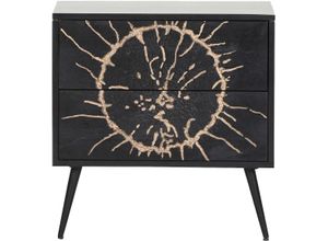 4061915280488 - Kommode GUTMANN FACTORY schwarz B58cm H60cm T40cm Massivholz Sideboards