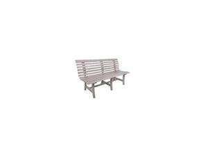 4041908135971 - Bank Mandalay 150x60 Holz Sitzbank Outdoor Gartenbank Garten Grau Terrasse