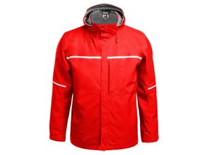 4059737018792 - QUALITEX HIGH QUALITY WORKWEAR Hardshelljacke RESIST rot Herren 4XL