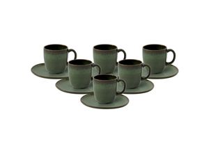 4262487299360 - like by Villeroy & Boch Kaffeetassen mit Untertassen Lave 190 ml 6er Set