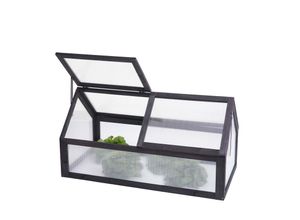 4057651536613 - Frühbeet MCW-J45 Gewächshaus Treibhaus Pflanzbeet MVG zertifiziert Holz stufenlos verstellbar 108x57x54cm ~ anthrazit