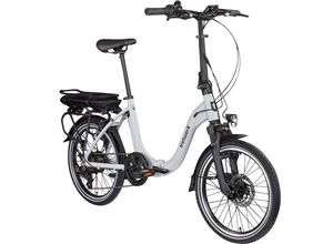 4250845959056 - Matala E Bike Faltrad 20 Zoll Elektrofahrrad Damen Herren 145 - 175 cm silber