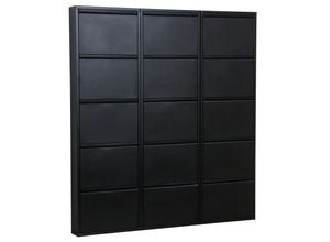 4059865187896 - Schuhschrank Pisa 15 Klappen (B)150 x (H)1725 x (T)16cm