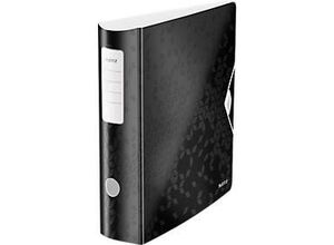 4002432594634 - LEITZ® Ordner Active WOW DIN A4 Rückenbreite 82 mm 5 Stück schwarz