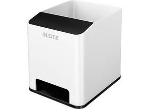4002432122110 - AKTION LEITZ Stiftehalter WOW Duo Colour perlweiß schwarz Polystyrol 2 Fächer 90 x 101 x 100 cm mit Prämie nach Registrierung