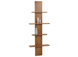 4057651828855 - Teak-Wandregal MCW-M72 Badregal Hängeregal Regal hochwertiges B-Grade-Teak (Kernholz 20-30 Jahre) 51x56x15cm