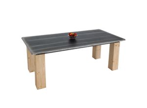 4057651865621 - Esstisch MCW-L76 Tisch Esszimmertisch Industrial Massiv-Holz MVG-zertifiziert 200x100cm natur mit Metall-Optik