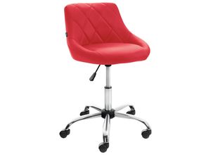 4251756487126 - Arbeitshocker Lazio I Kunstleder Oder Stoff I Höhenverstellbarer Arbeitsstuhl I Rollbar