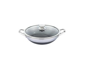 4255698206227 - Wok Topf 32cm Edelstahl Wabenstruktur Ø32cm Induktion Anti Haft Kratzfest