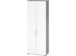 4032062184578 - HAMMERBACHER Aktenschrank Popular V968T6 G W BS grafit weiß 5 Fachböden 800 x 420 x 2156 cm 4032062184578 - HAMMERBACHER Aktenschrank Popular V968T6 G W BS grafit weiß 5 Fachböden 800 x 420 x 2156 cm