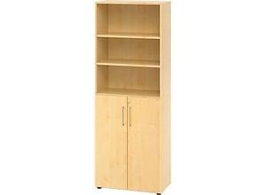 4032062184585 - Kombischrank Breno 6OH Schrank- und Regalelement abschließbar B 800 x T 420 x H 2156 mm Spanplatte Ahorn Ahorn