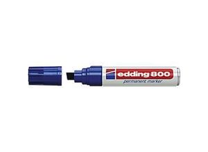 4004764053919 - edding 800 Permanentmarker Extra Breit Keilspitze 4 - 12 mm Blau Nachfüllbar Wasserbeständig
