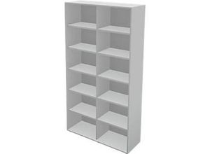 4251898807653 - Genius Regal TETRIS WALL 6 Ordnerhöhen B 1200 x T 420 x H 2250 mm lichtgrau