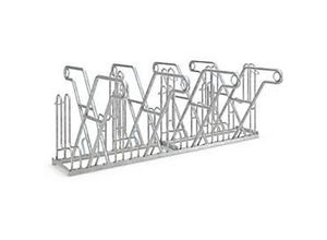 4250366528694 - Anlehnparker WSM 2-seitig für Reifen bis B 55 mm B 2160 x T 390 x H 800 mm Stahl verzinkt 8 Einstellplätze