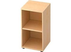 4032062018743 - eurokraft pro ANNY - Büroregal 1 Fachboden HxBxT 748 x 400 x 400 mm Dekor Ahorn