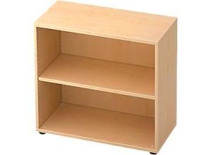 4032062018651 - eurokraft pro ANNY - Büroregal 1 Fachboden HxBxT 748 x 800 x 400 mm Dekor Ahorn