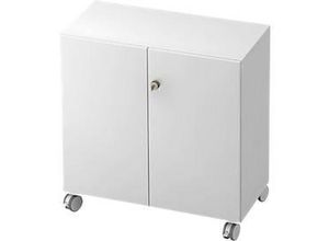4032062152829 - HAMMERBACHER Aktenschrank Profi V228T2RA W W SG weiß 1 Fachboden 800 x 420 x 820 cm