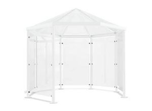 4250366526874 - WSM Personenüberdachung im Pavillon-Stil zum Aufdübeln HxBxT 3100 x 3300 x 3300 mm anthrazitgrau RAL 7016