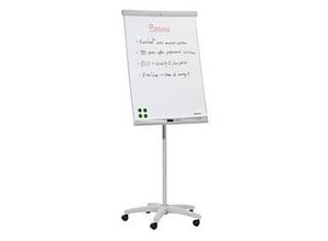 4016946221771 - FRANKEN U-Act!Line Mobiles Magnetisches Flipchart FC91 70 x 100 cm Mit 5 Rollen und Stiftablage Hellgrau