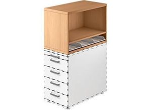 4032062173725 - RENATUS - Containeraufsatz HxBxT 530 x 428 x 800 mm Buche-Dekor kaiserkraft