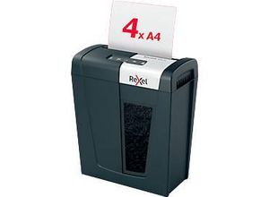 5028252615334 - Secure MC4 Whisper-Shred™ Aktenvernichter P5 Mikroschnitt 2 x 15 mm 14 l 4 Blatt Schnittleistung Anti-Papierstau-Technologie schwarz