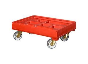 4260316443649 - Transportroller LxB 610 x 410 mm aus HDPE verschweißt feuerrot kaiserkraft